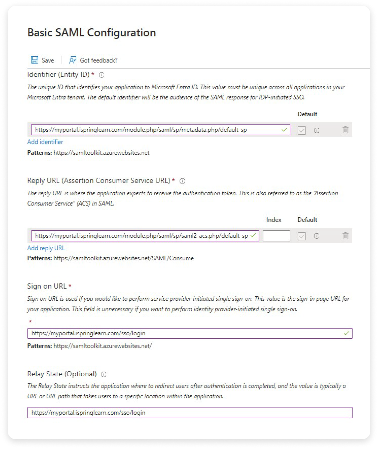 How to configure SSO with MS Entra ID