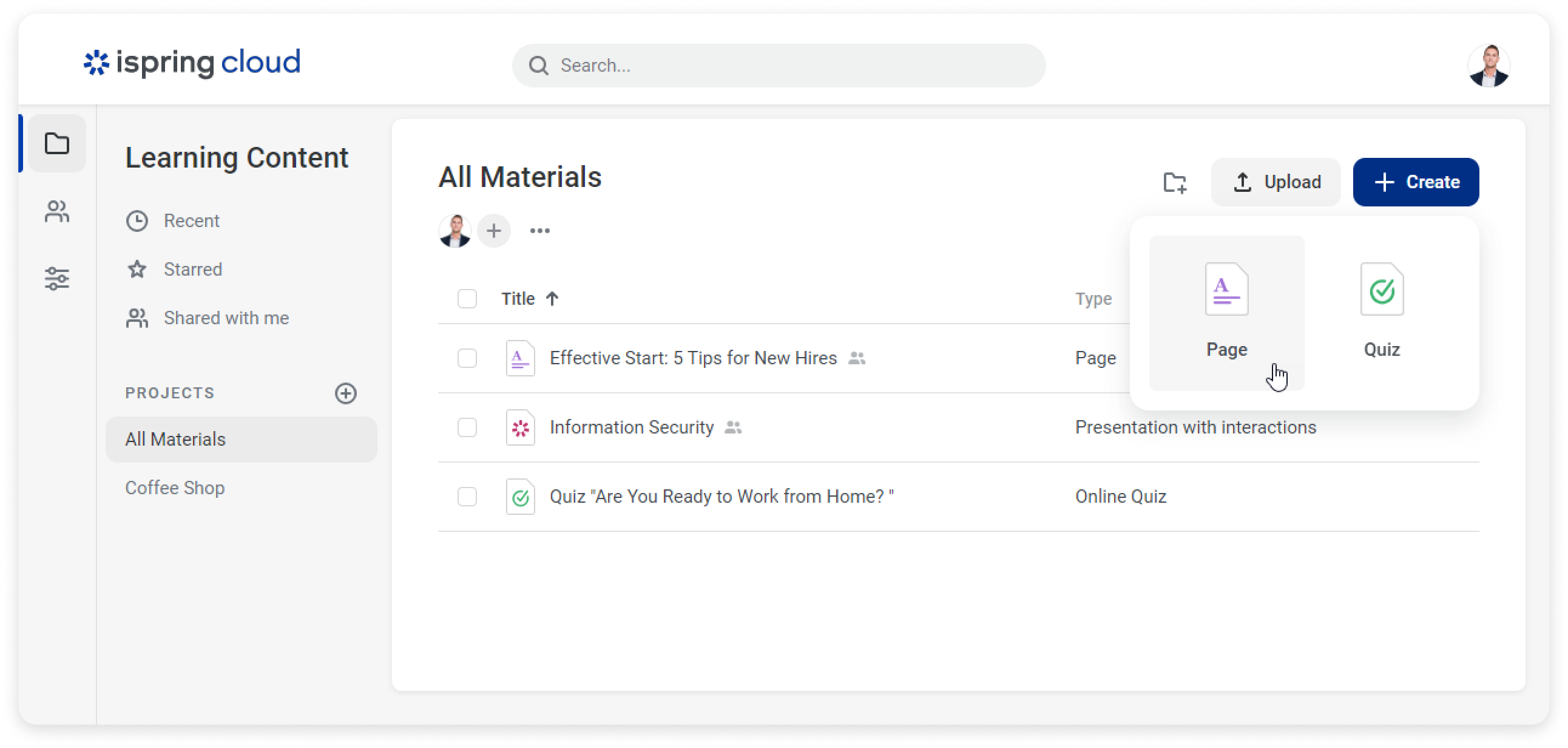 Creating A Page Creating A Page