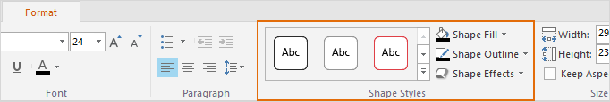 Formatting Shapes