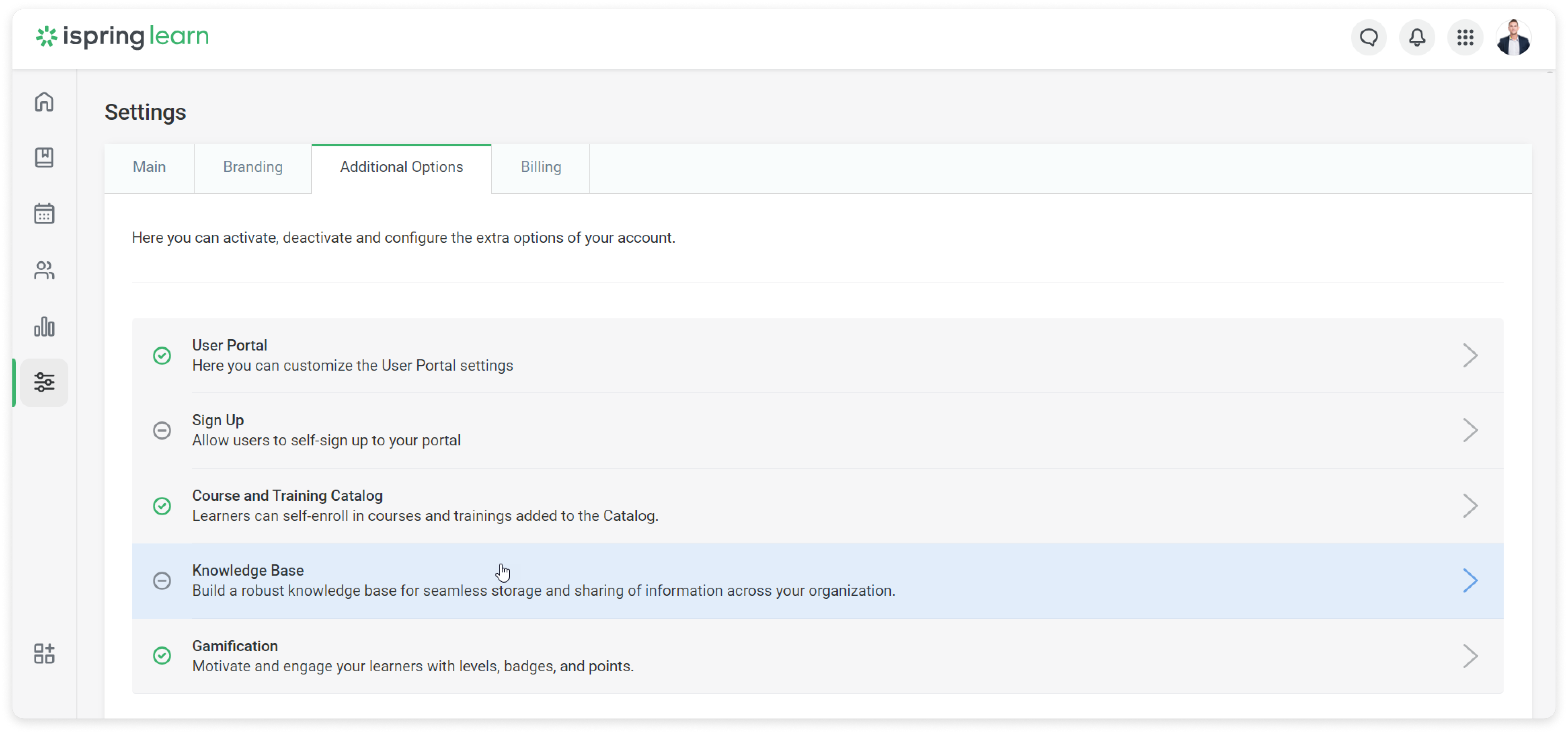 How to Enable the Knowledge Base