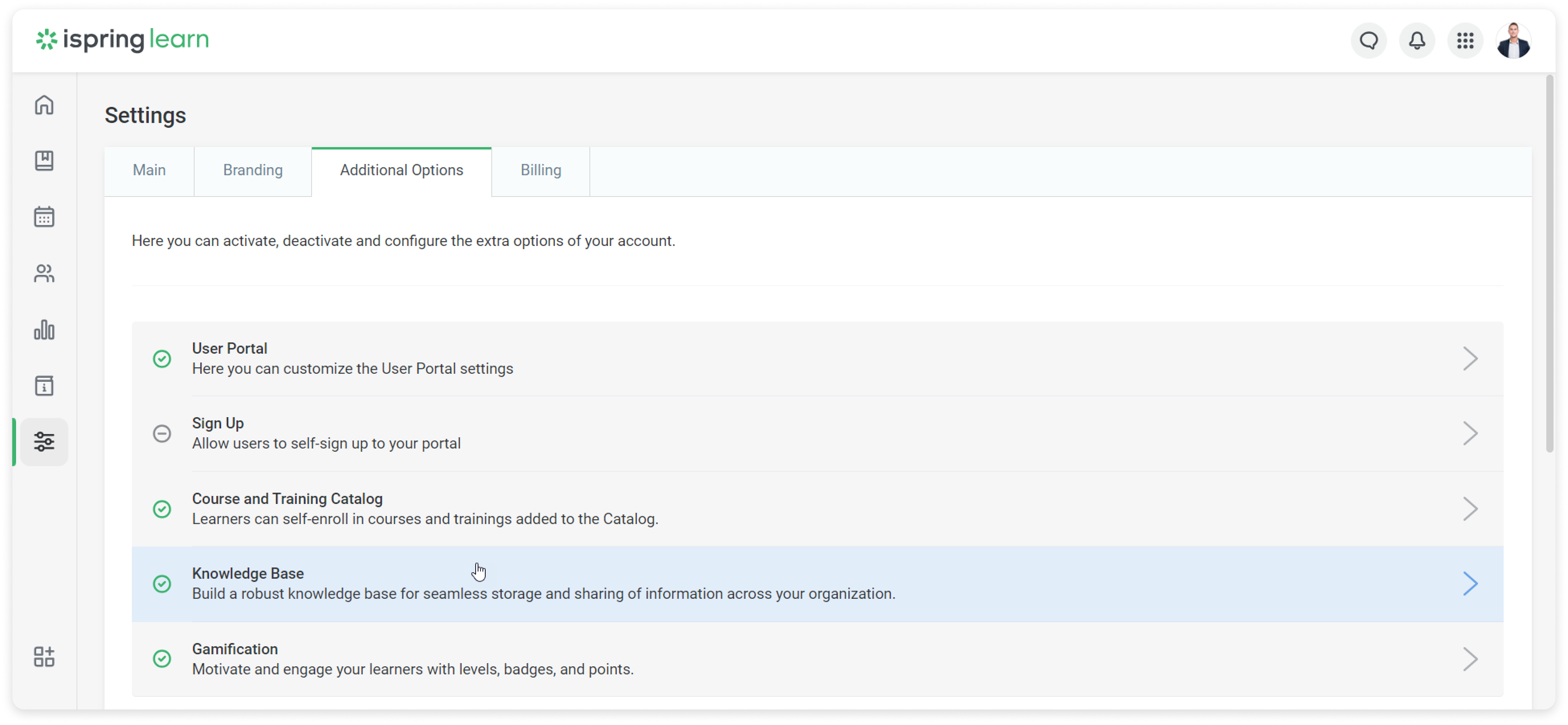 How to Enable the Knowledge Base
