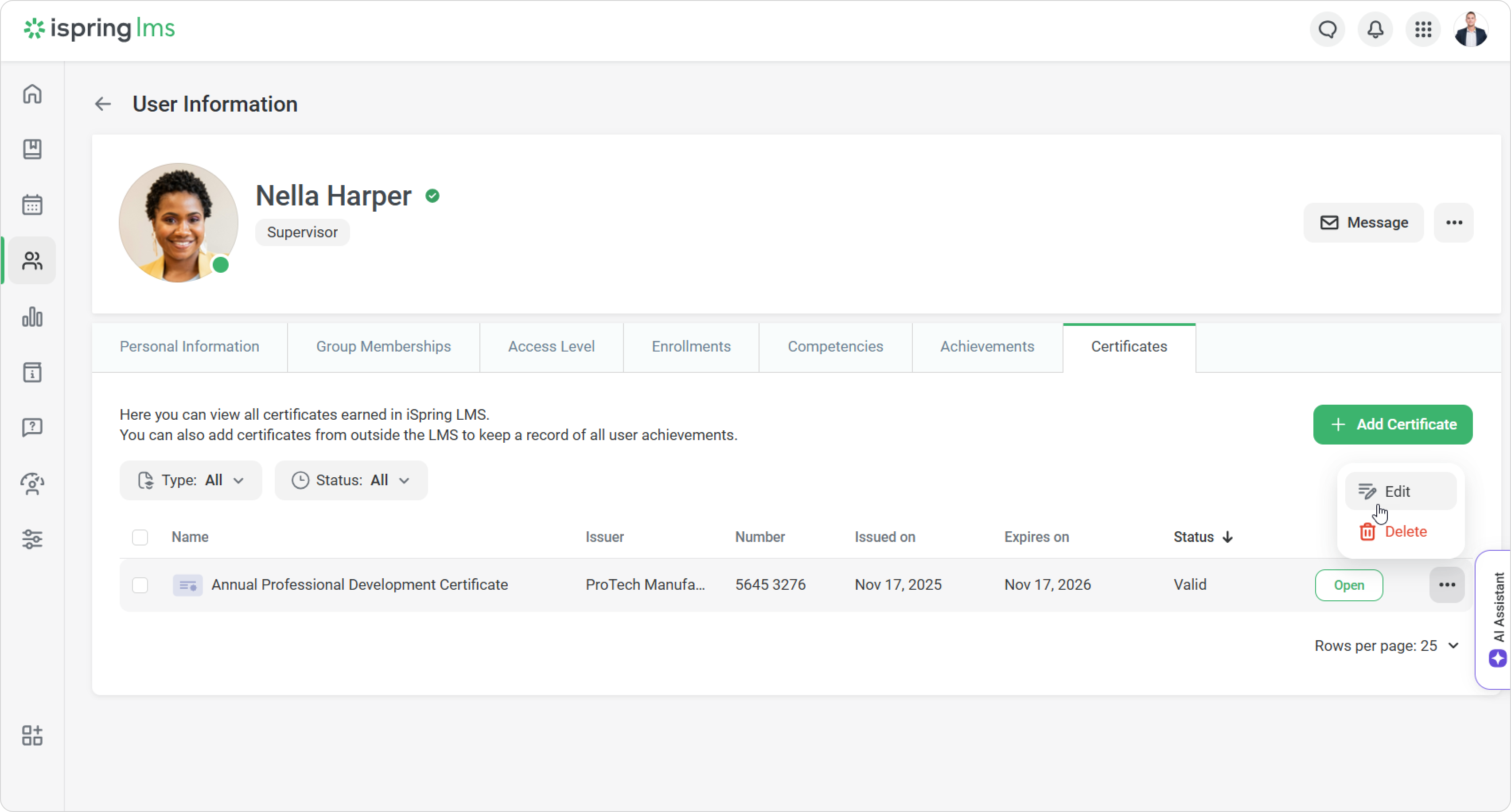 How to Add an External Certificate