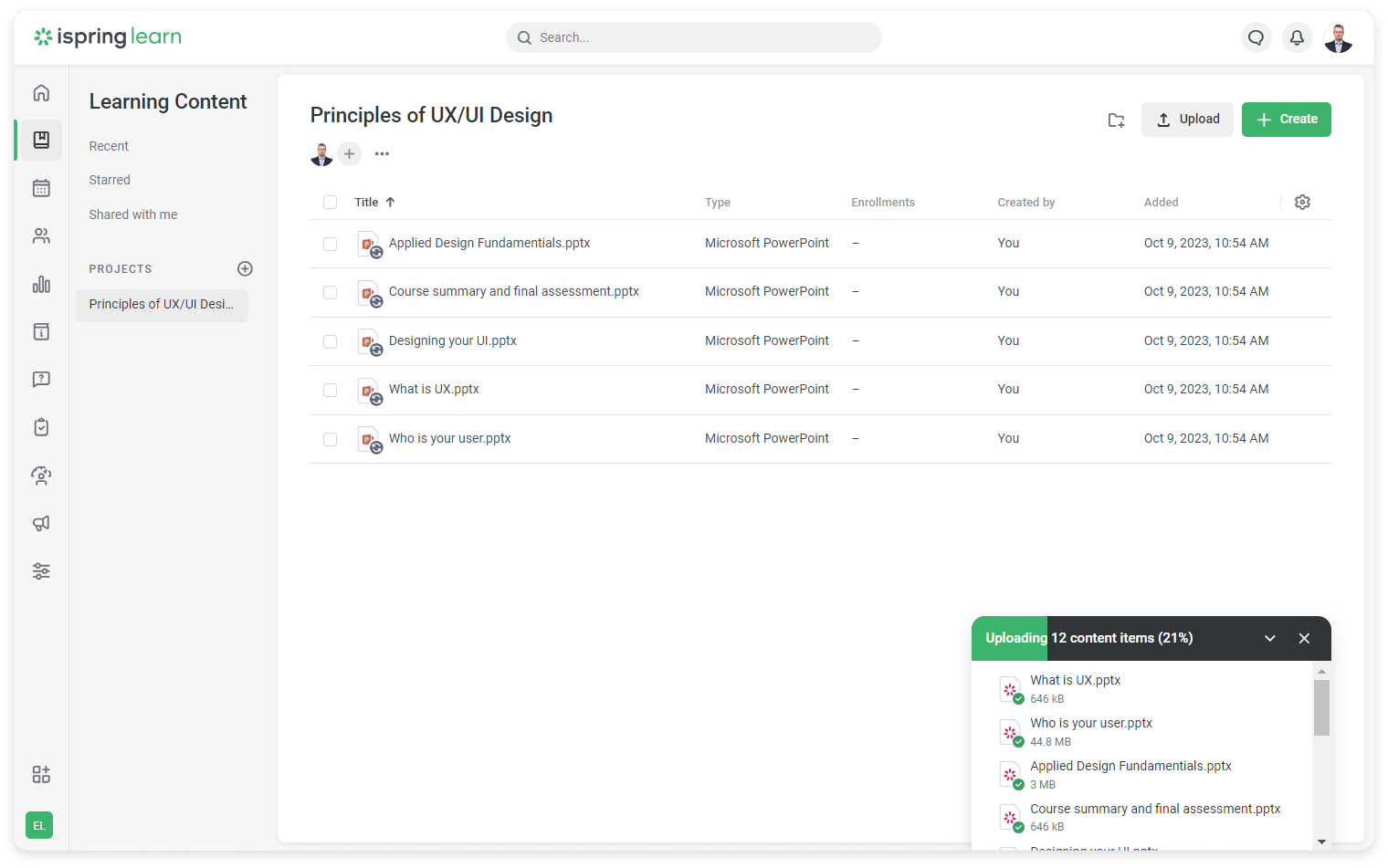 Uploading Standalone Content From Your PC