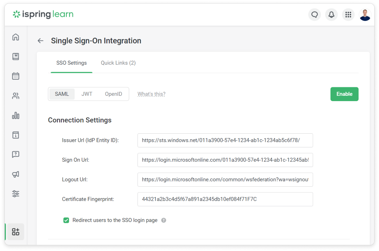 How to configure SSO with MS Entra ID
