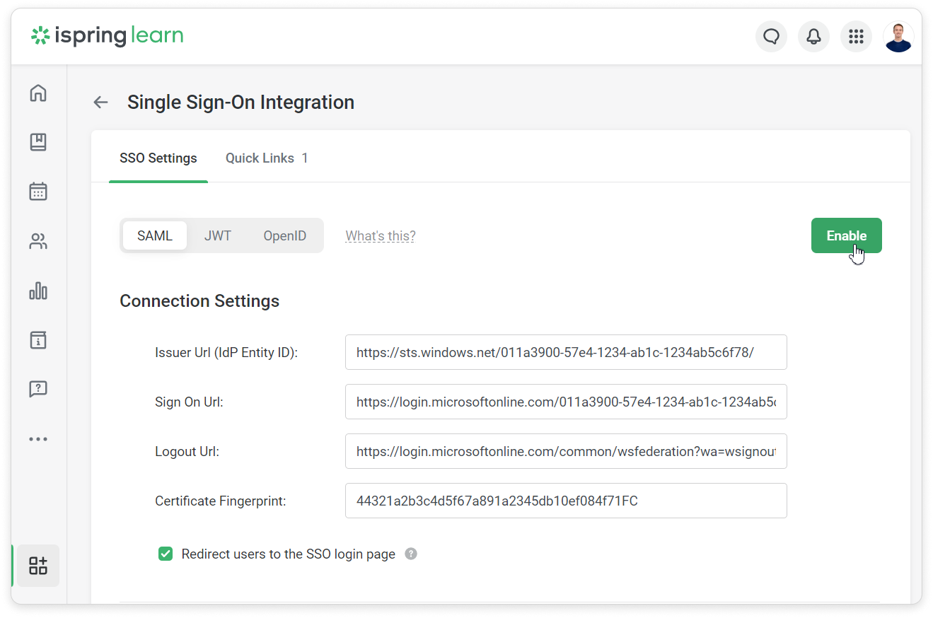 How to configure SSO with MS Entra ID