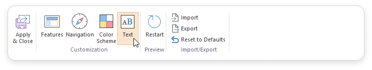 Editing Texts and Labels