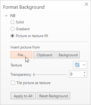 Picture or Texture Fill