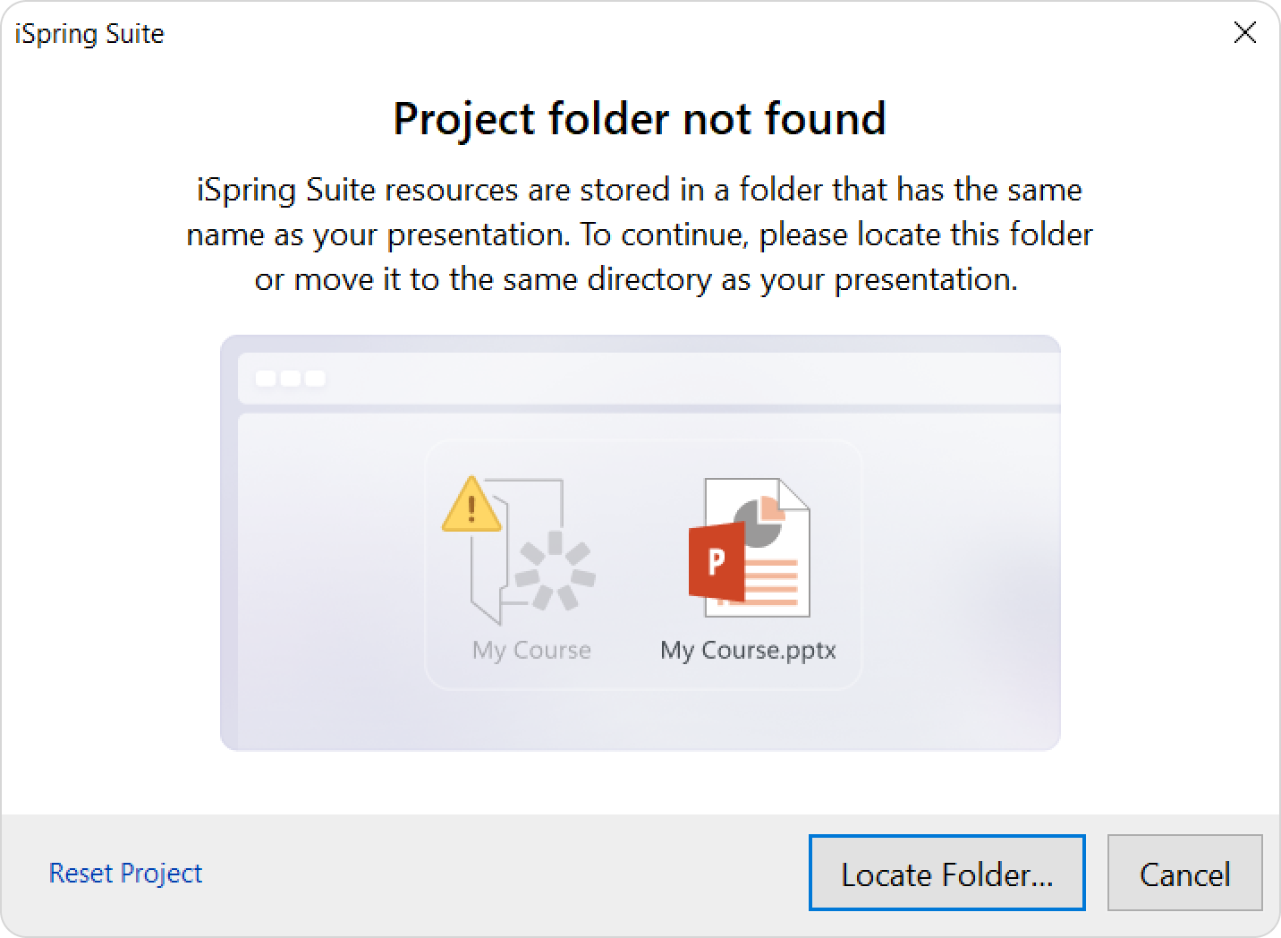 Managing projects in iSpring