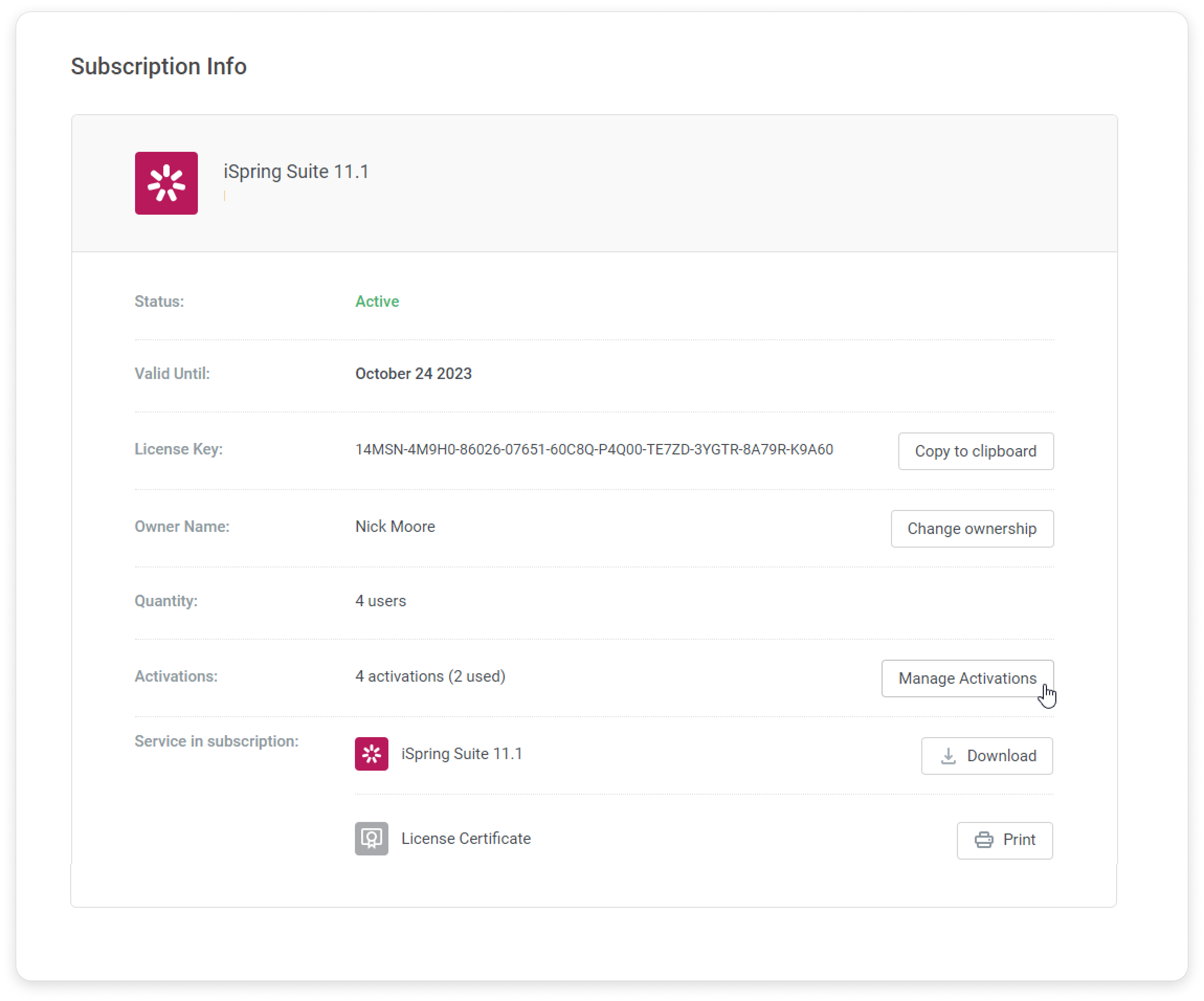 Managing a Suite Basic License