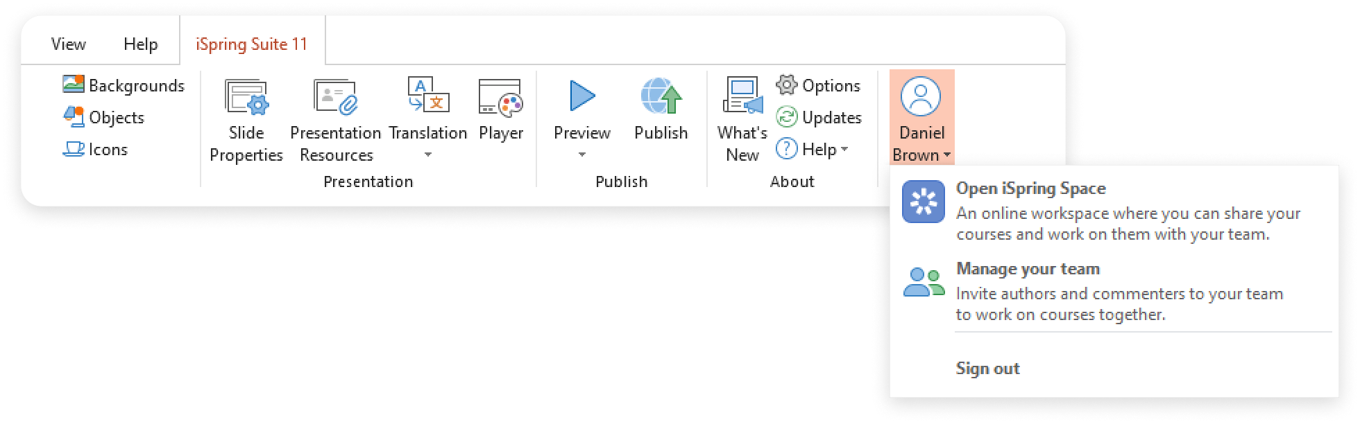 Signing in to your iSpring Suite with your iSpring ID