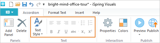 Adding and Formatting Text
