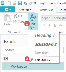 Adding and Formatting Text