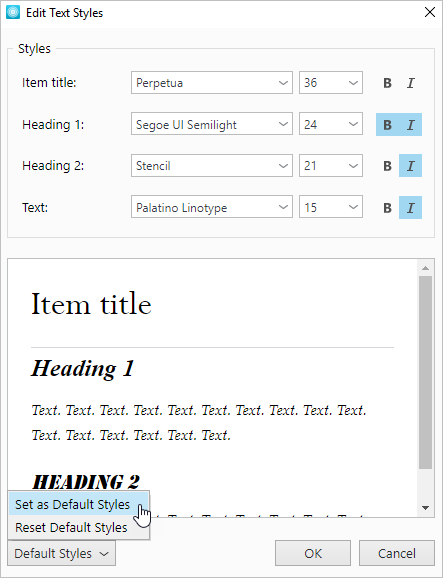 Adding and Formatting Text