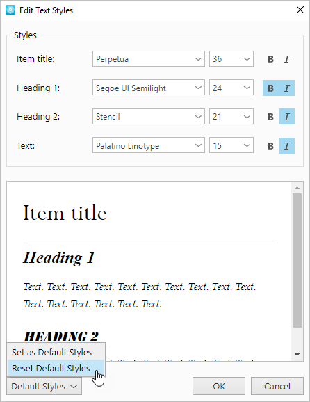 Adding and Formatting Text