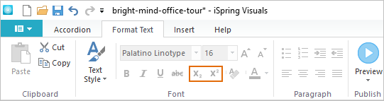 Adding and Formatting Text