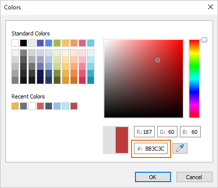 Colors Settings
