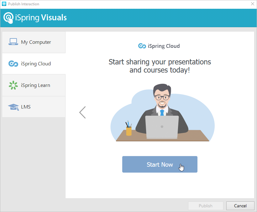 Publishing to iSpring Cloud