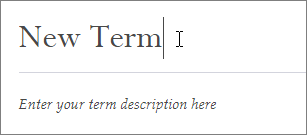 Glossary