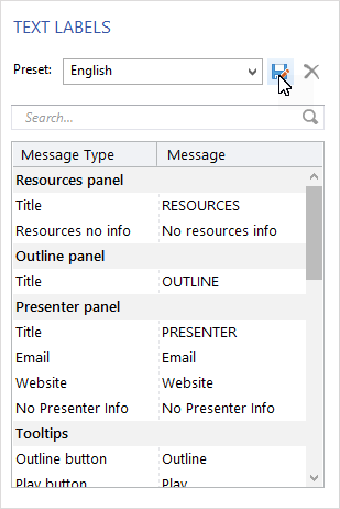 Editing Texts and Labels