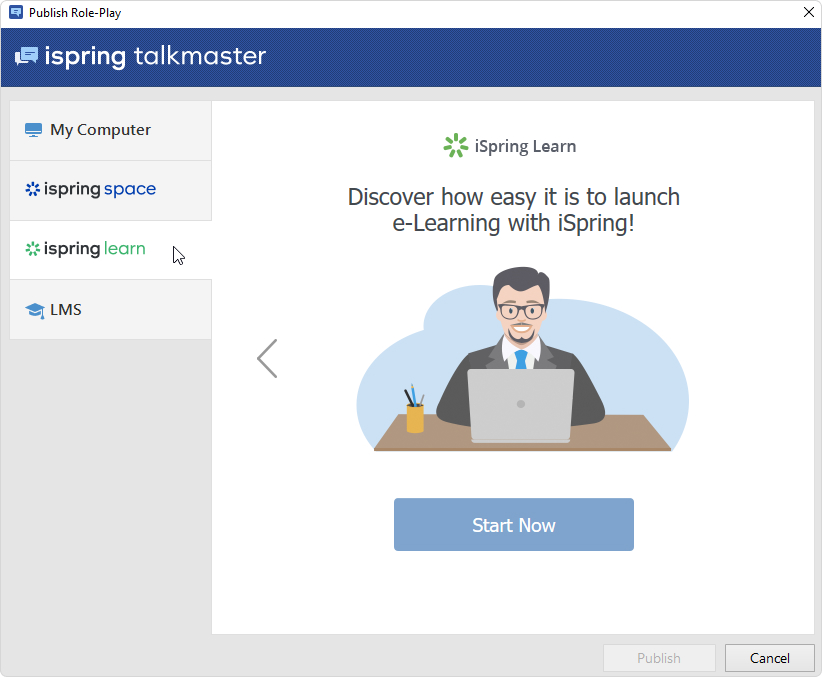 Publishing to iSpring Learn