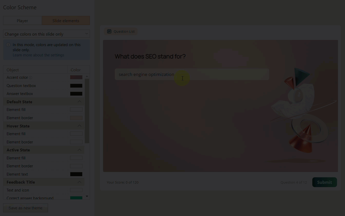 Create a Custom Theme