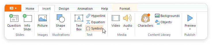 Adding Symbols