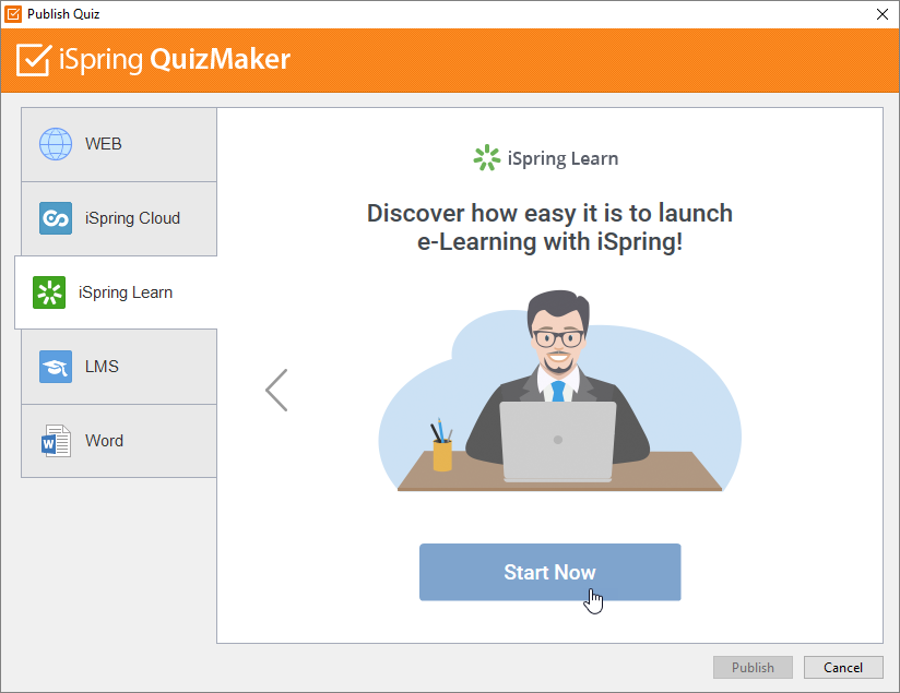 Publishing Quizzes to iSpring Learn