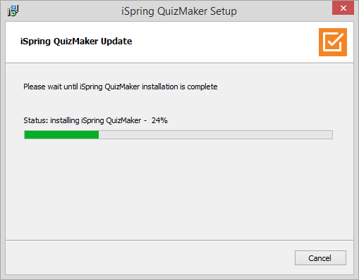 Updating iSpring QuizMaker