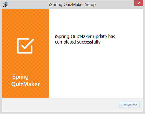 Updating iSpring QuizMaker