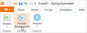 Changing Background Style