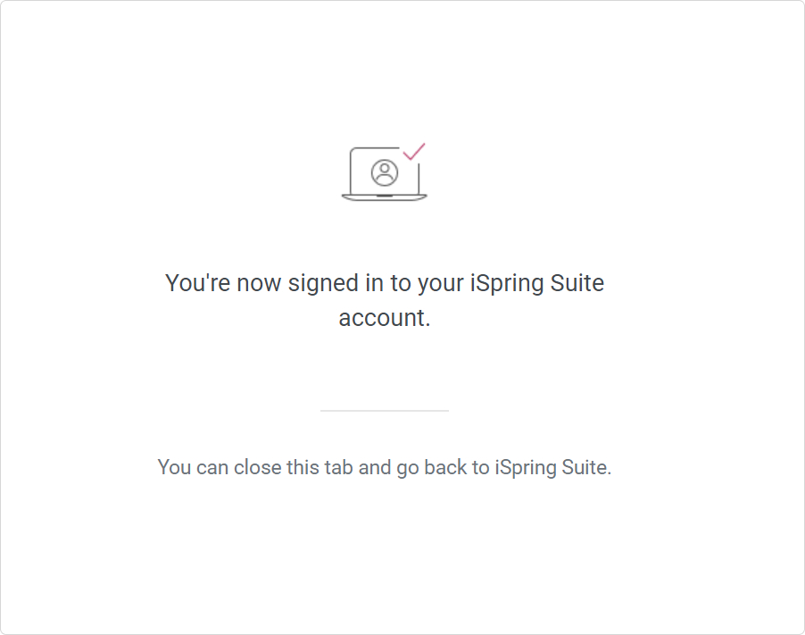 Activating with iSpring Suite Account